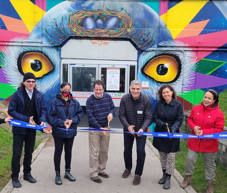 Wilson TTC Station transformed by Public Art – Councillor James Pasternak
